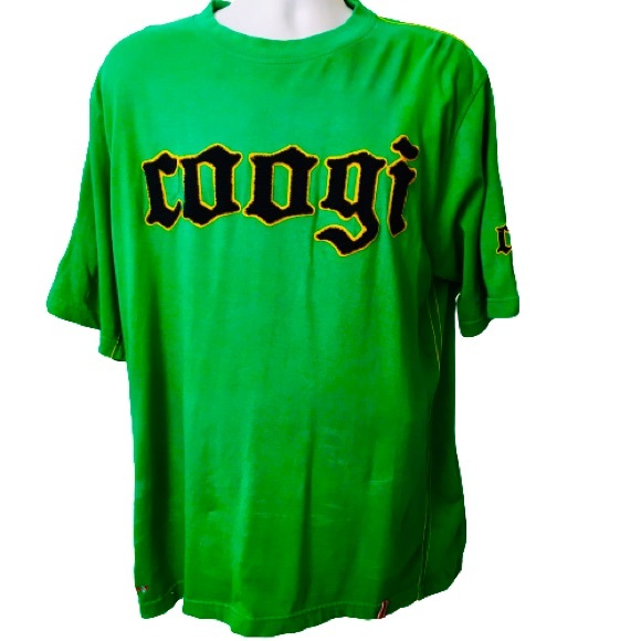 COOGI | Shirts | Vintage Emerald Green Coogi Logo Tee Shirt | Poshmark